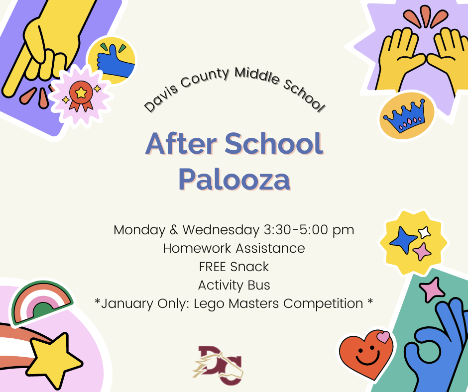 New DCMS Club - AfterSchool Palooza | Davis County Middle School